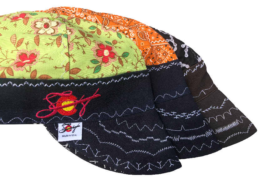 3 Pack and some Slaps! Embroidered Hybrid Welding Caps Size 7 1/4 ...