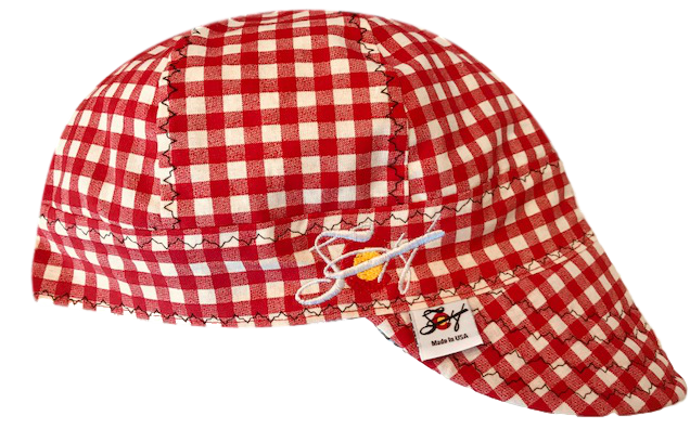 ↪️ Red Checkered ↩️ SoCo Logo Embroidered Cotton Welders Cap – Southern ...